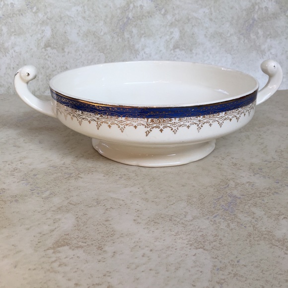 Stetson | Dining | Vintage Queen Anne China 22k Serving Dish | Poshmark